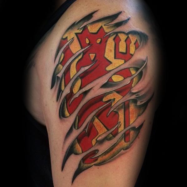 Manchester United FC tattoo ideas, designs, images, sleeve, arm, quotes ...